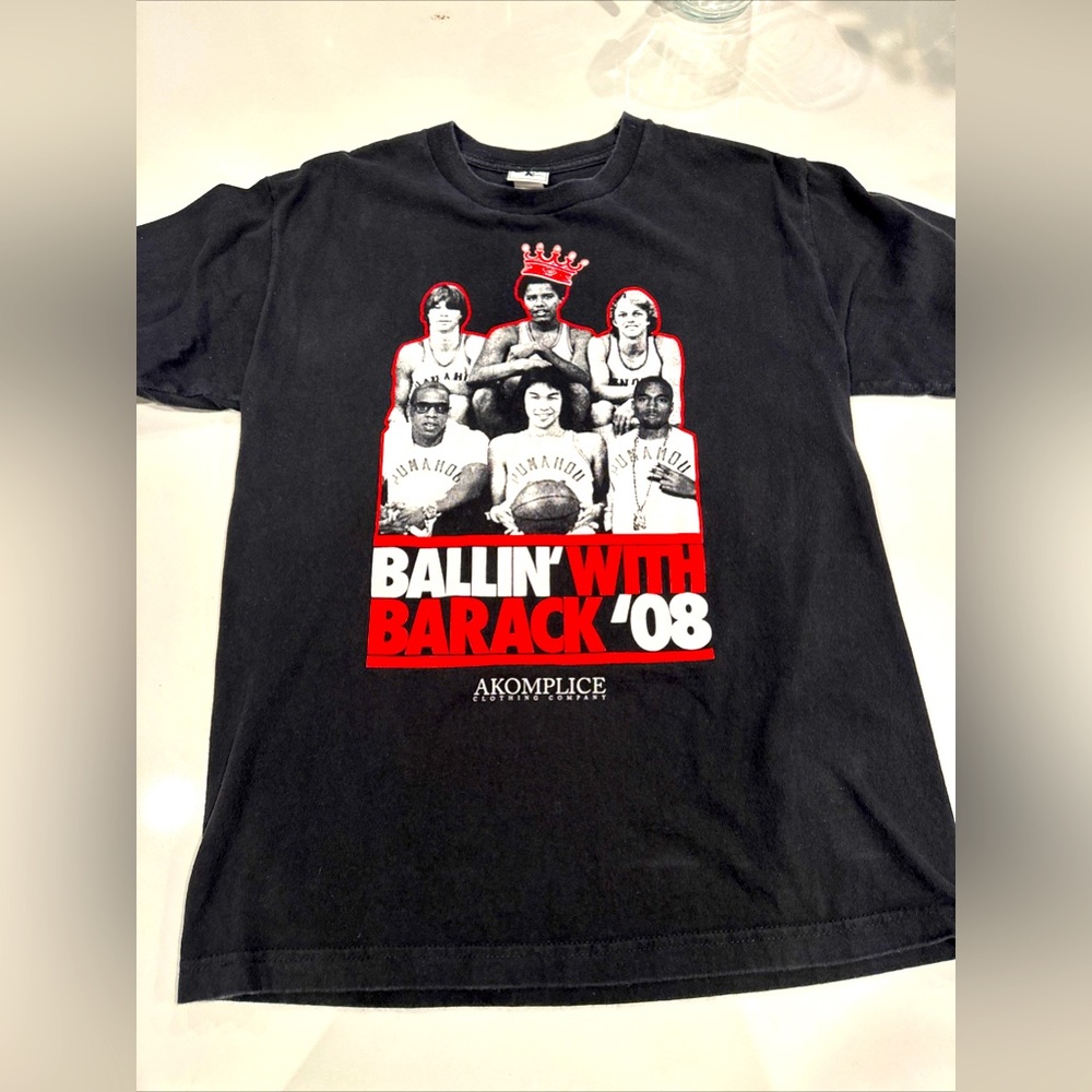 Rare Ballin’ W Barack 08 Vintage Akomplice Basketball… - Gem